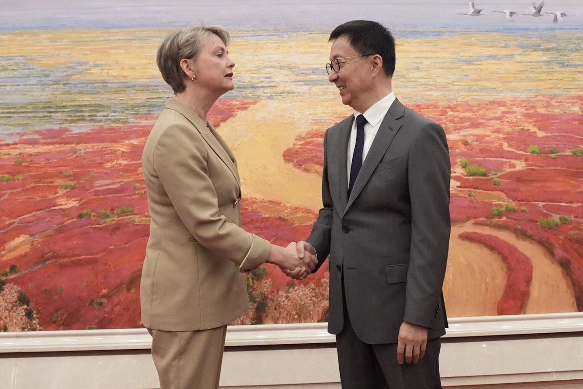 Cooper says UK and China have 'shared interest' in rules-based order