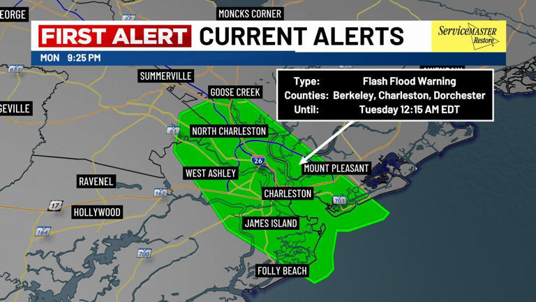 First Alert Weather: Flash flood warning expires in the Charleston area