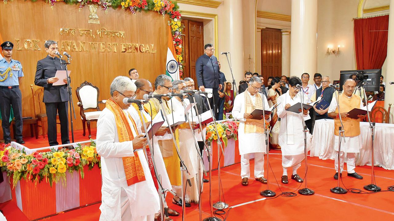 West Bengal BJP government expands cabinet, 35 MLAs take oath as ministers