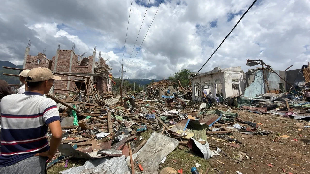 'Village just vanished': Death toll rises to 43 in Myanmar mining blast