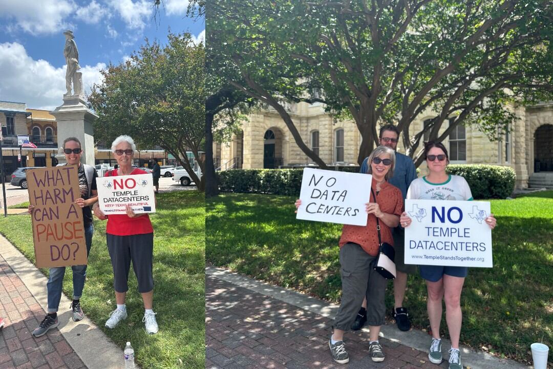 ‘We don’t want this’: Bell County residents protest data center, ask ...
