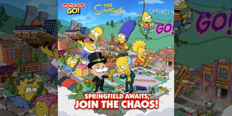 The Simpsons are taking over Monopoly GO!
