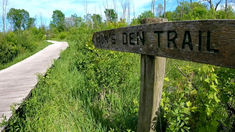Lake Michigan beach access; Lion's Den Gorge hikers blocked