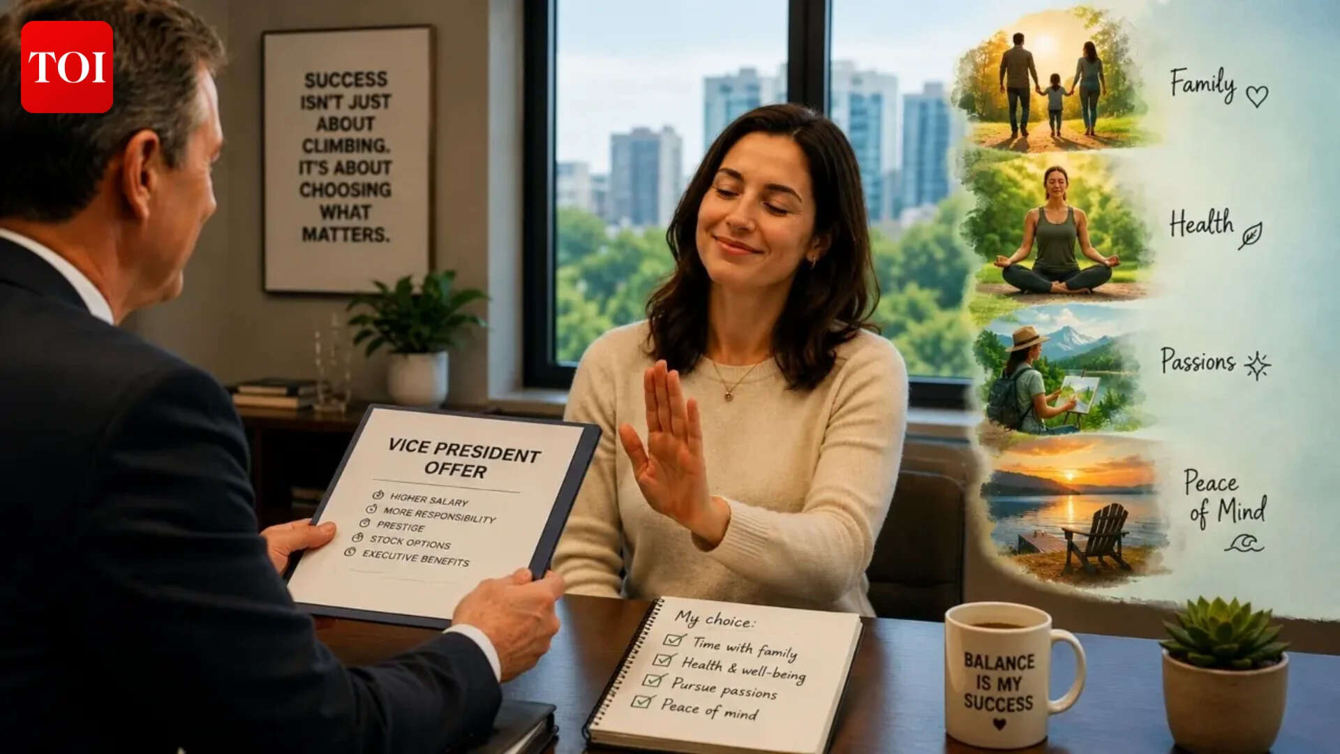 Climbing down the corporate ladder: Study reveals rejecting the job ...