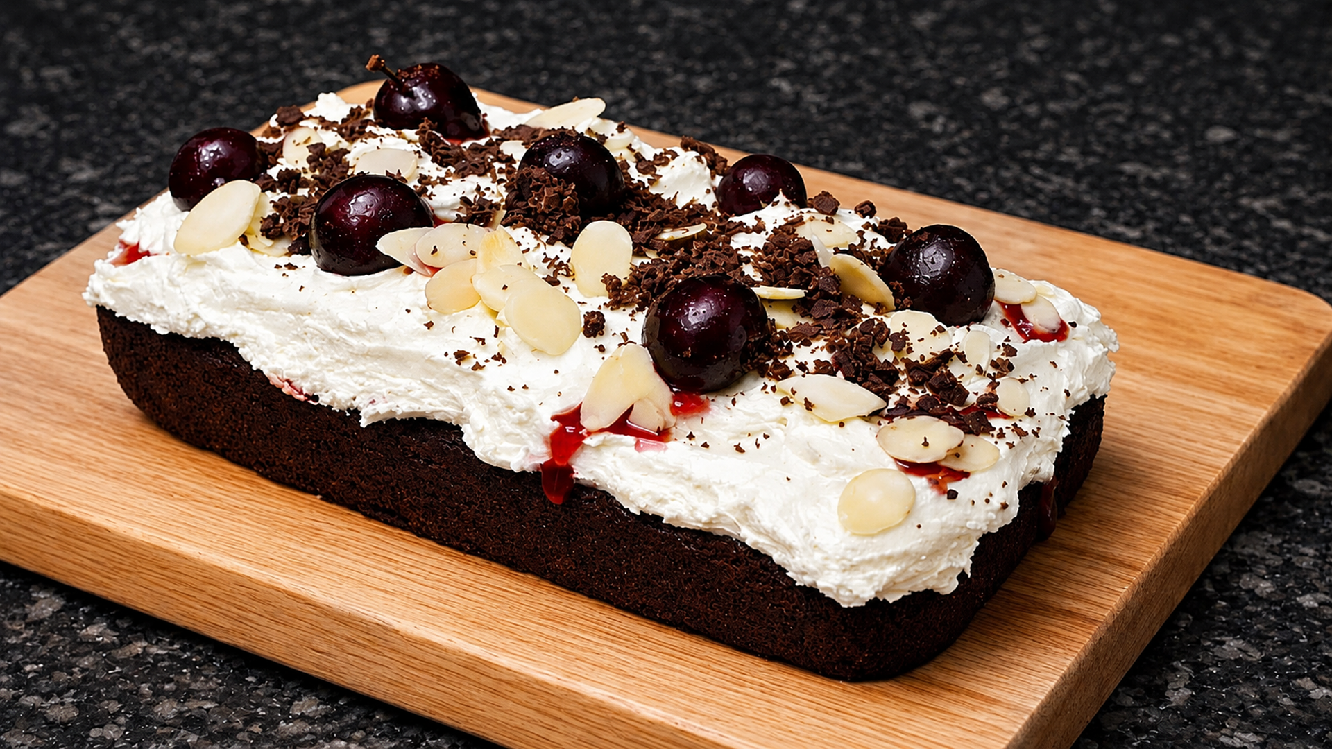 How to make an easy Black Forest loaf cake