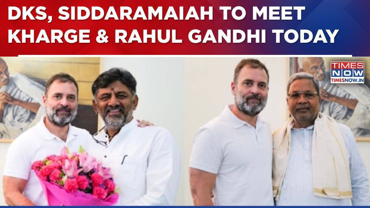 DK Shivakumar, Siddaramaiah to meet Kharge, LoP Rahul Gandhi in Delhi ...