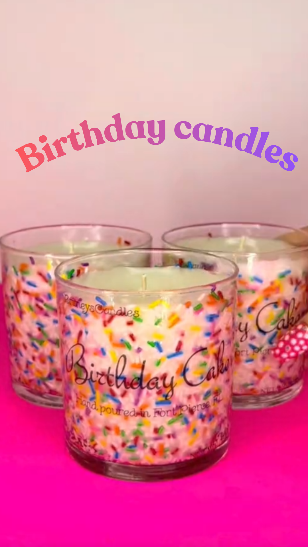 Watch the process of creating perfect birthday candles
