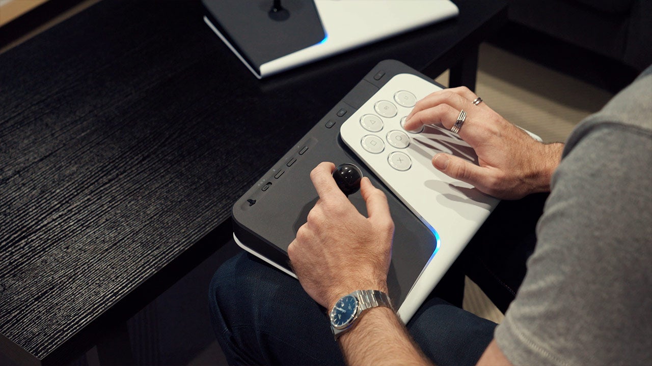 Hands on with PlayStation's new fight stick, gaming monitor, and speakers