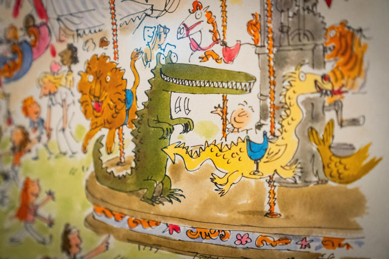 The scratchy, inky anarchy of Quentin Blake’s unmistakable work