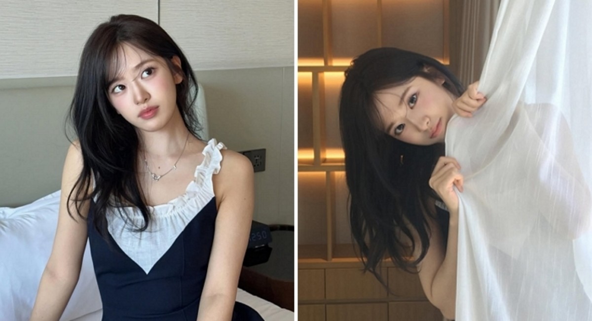안유진, 침대에 앉아 막 포즈 취해도 화보... 청량미 레전드