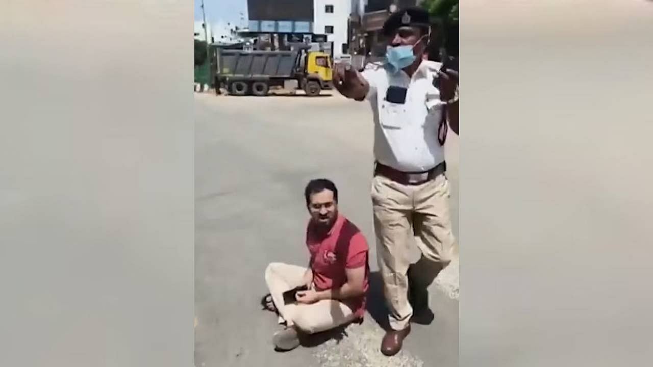 Man protests VIP traffic halt on Old Airport Road