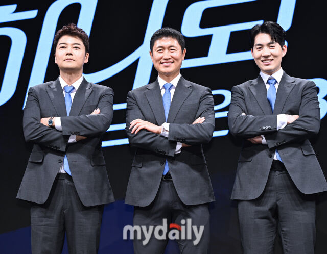 [MD포토] 전현무·이영표·남현종 'KBS 월드컵 중계는 우리가'