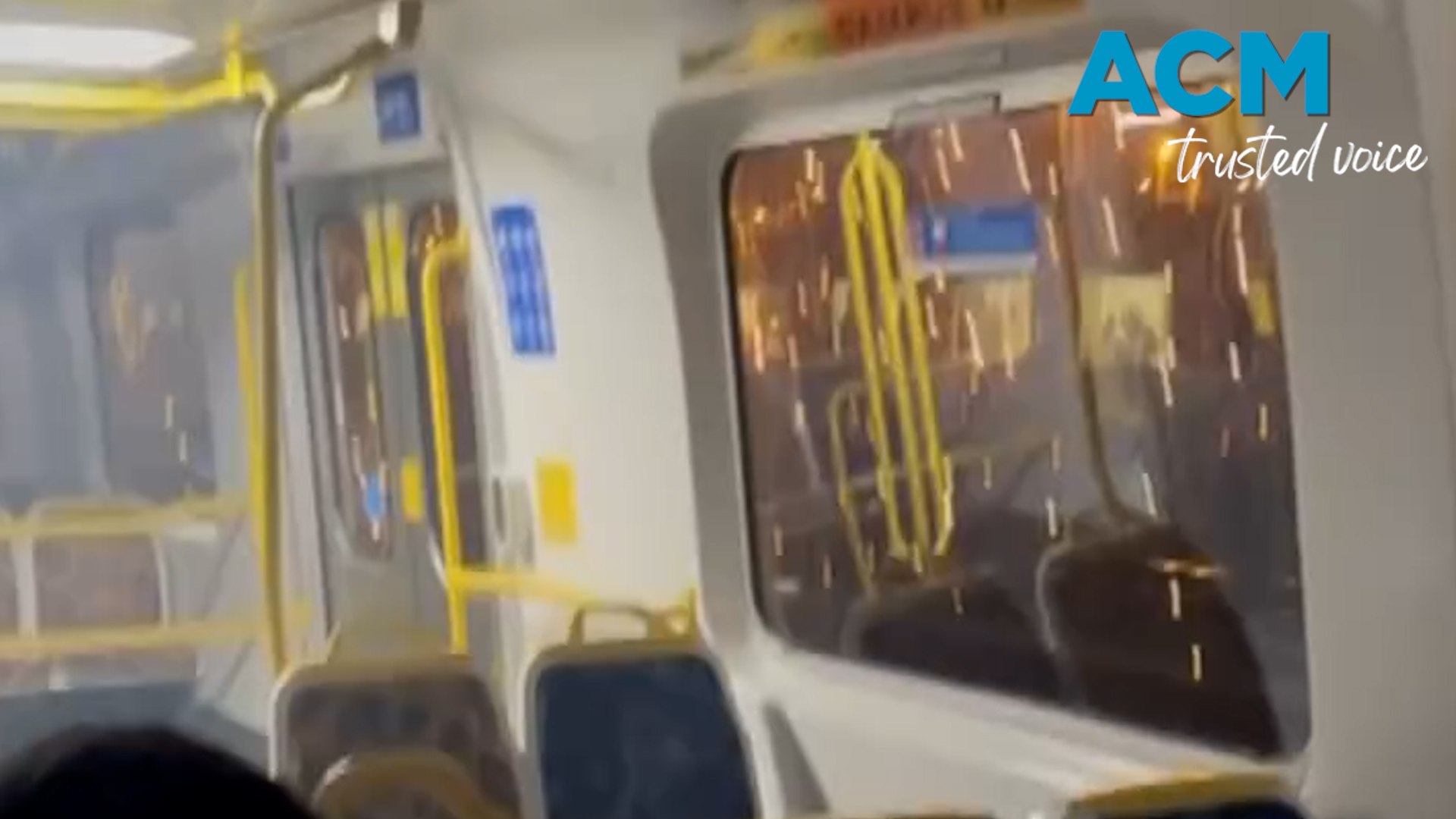 Sparks and screams: Melbourne passengers sheltered in train carriage