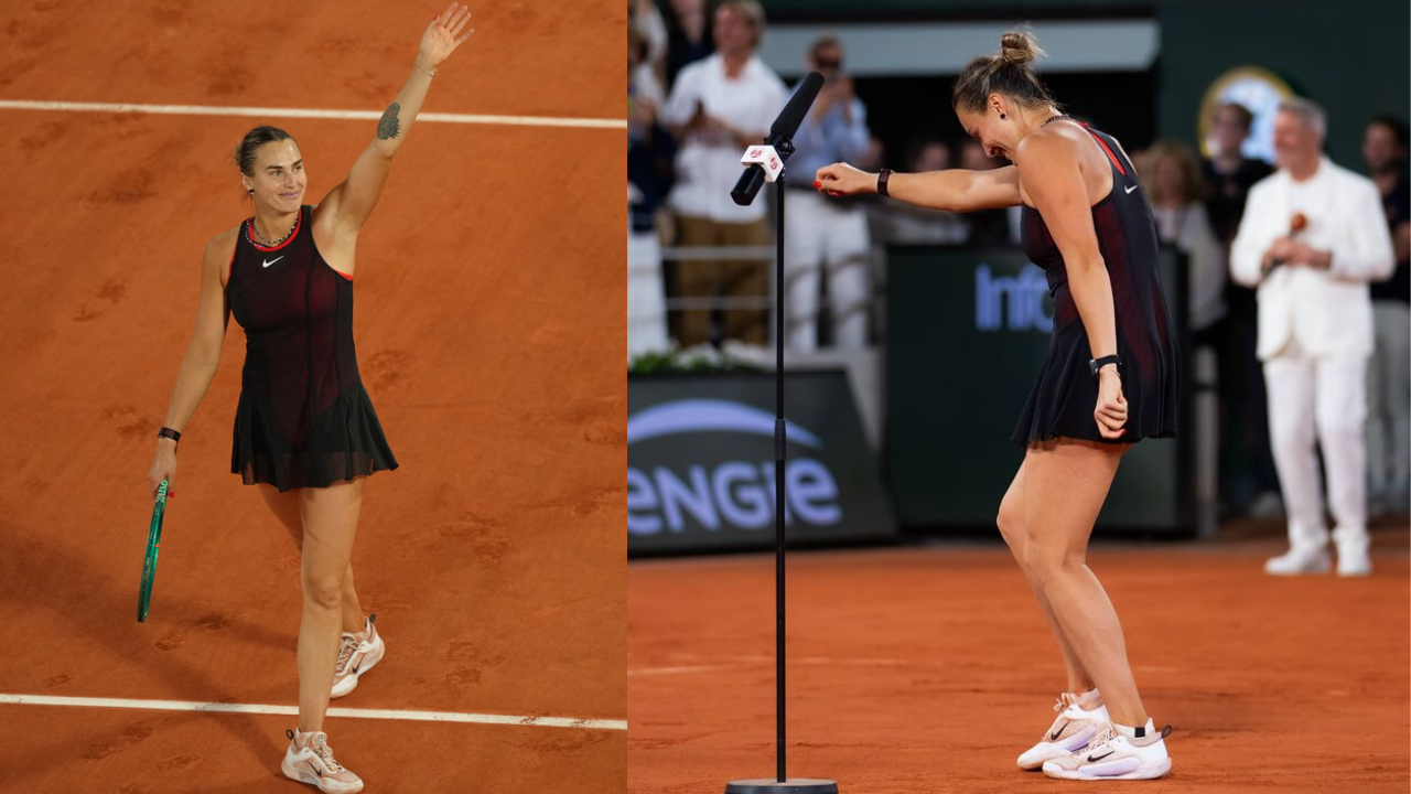 Watch: Aryna Sabalenka channels Michael Jackson's moonwalk after win ...