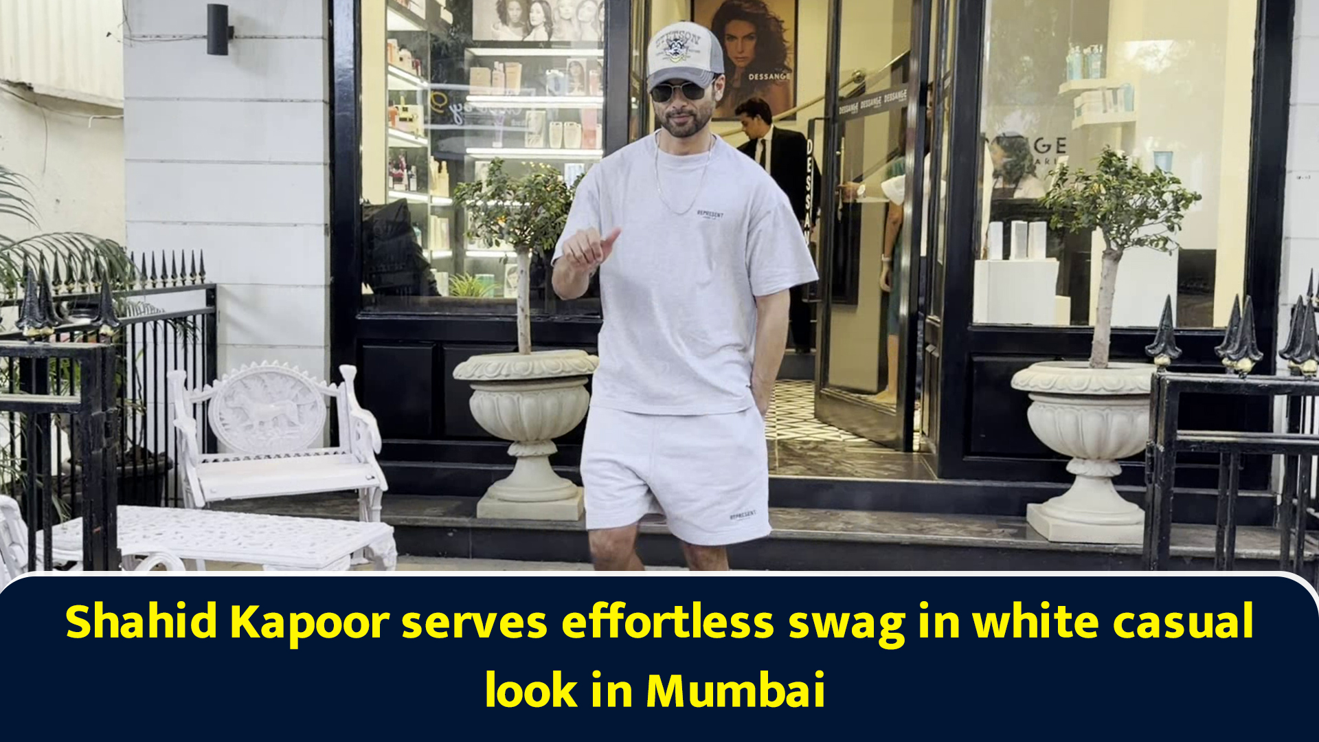 Shahid Kapoor serves effortless swag in white casual look in Mumbai