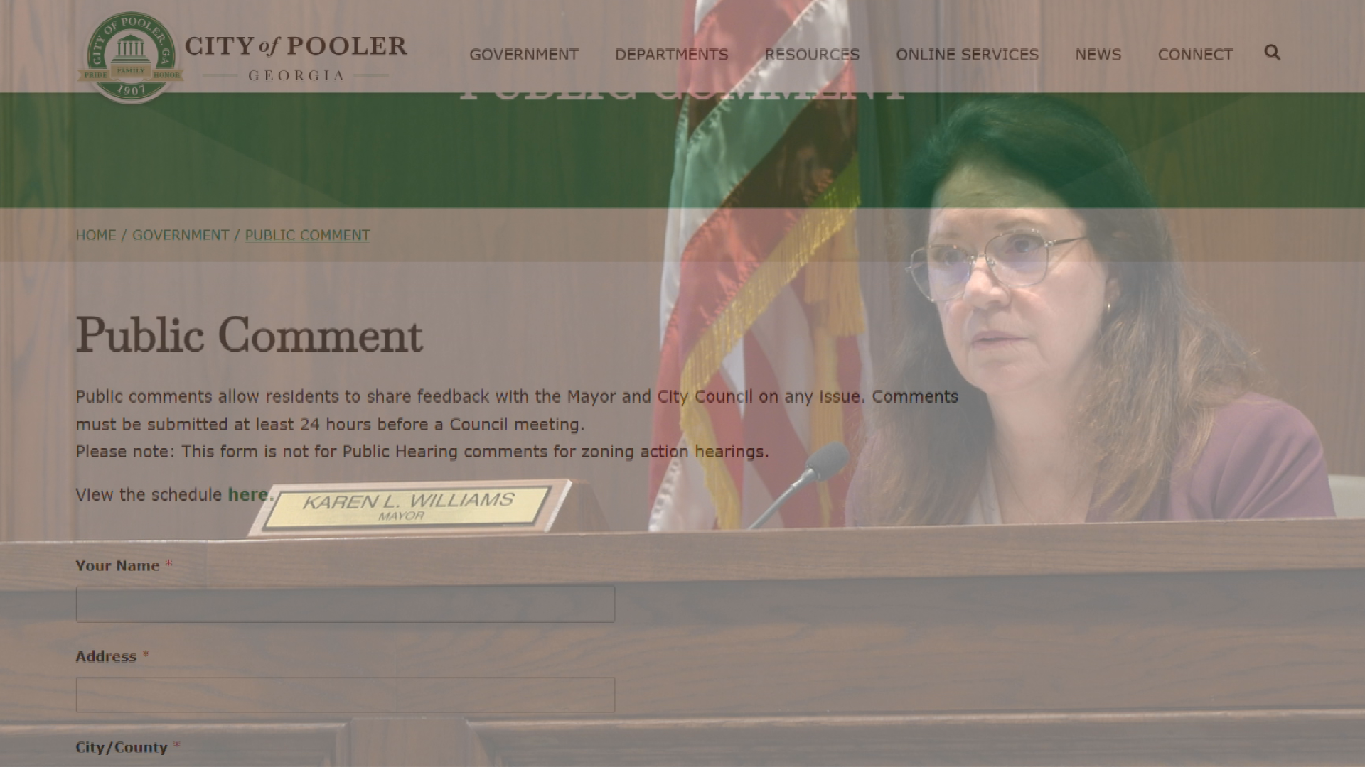 Pooler council switches to online public comment system