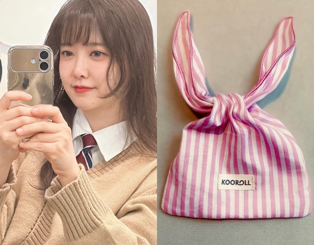 Goo Hye-sun unveils a pouch following hair rollers, "Design ...