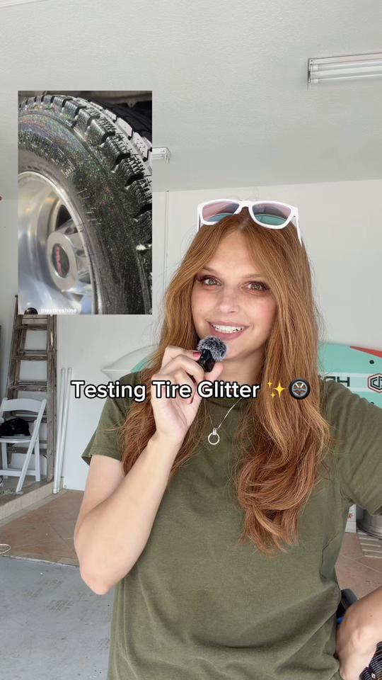 Viral tire glitter test: see which sparkles best