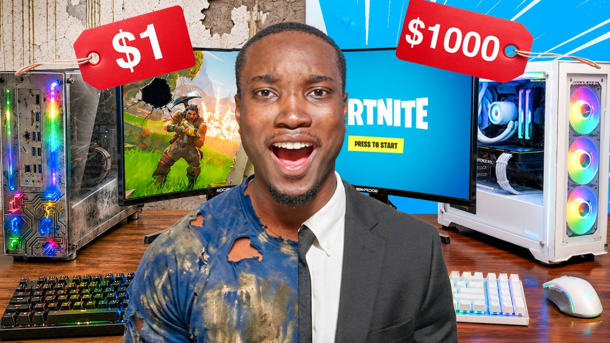 Cheap vs expensive Amazon gaming setup challenge