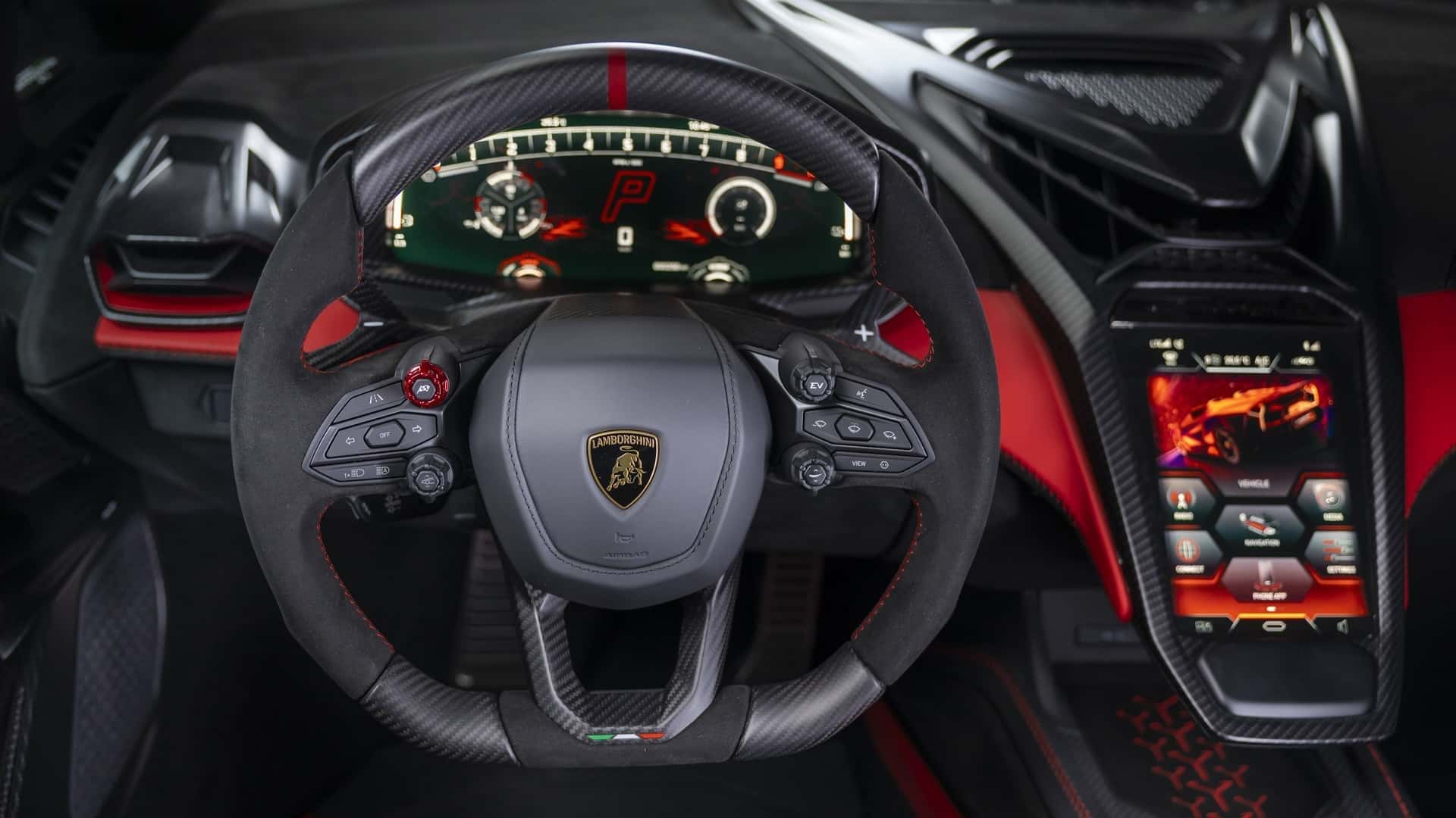 El interior del Lamborghini Fenomeno Roadster, al detalle