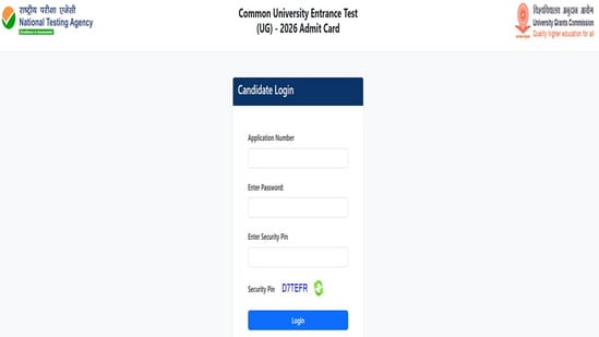 CUET UG admit card 2026 released for June 6, 7 exam dates, download ...