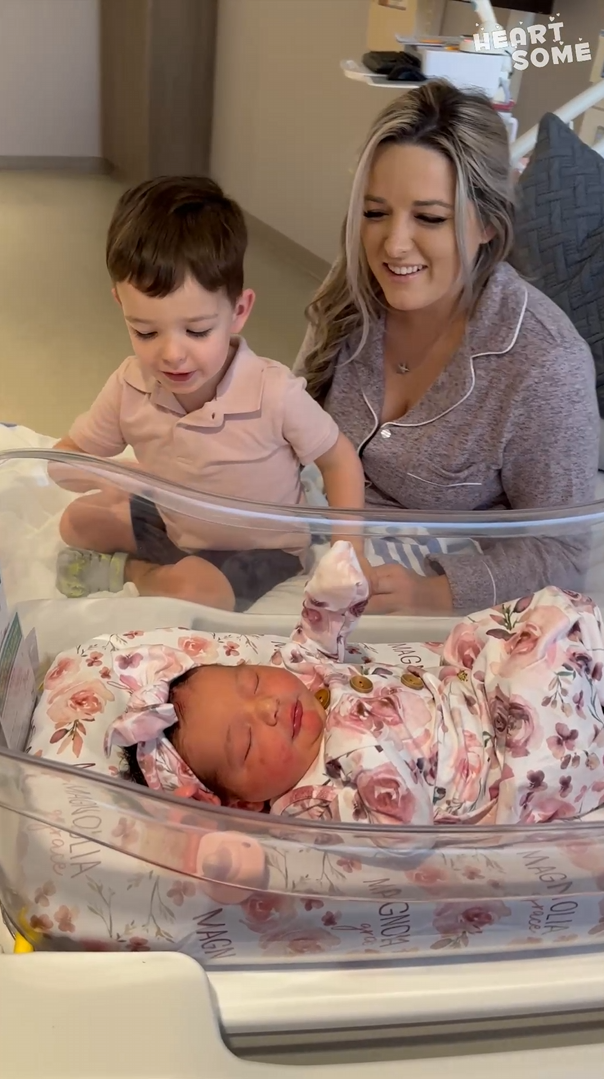 Brother Sings To Calm Baby Sister First Meeting