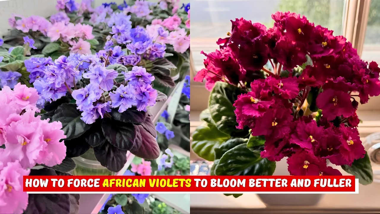 Simple tricks for gorgeous African violet flowers