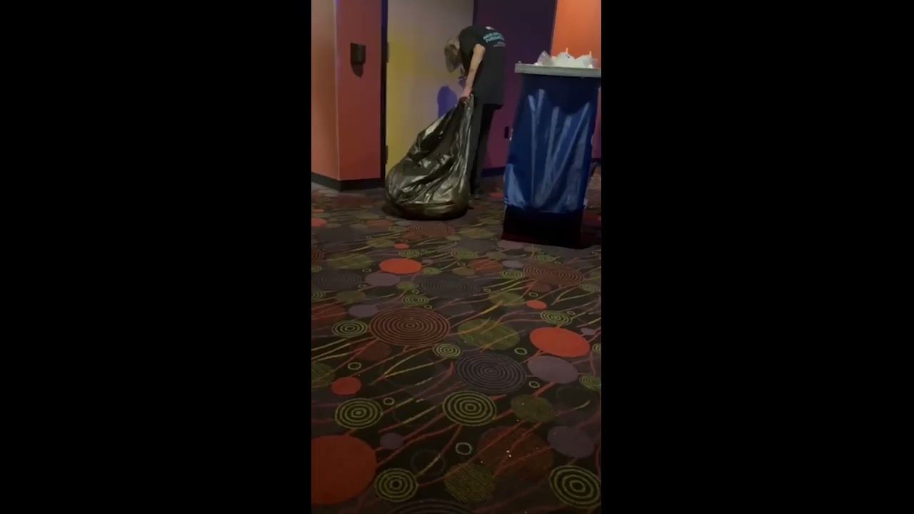 Video of hunched, elderly AMC worker struggling with trash sparks $140K ...