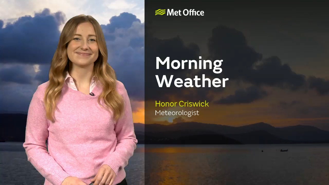 Met Office Monday morning weather forecast 30/03/2026