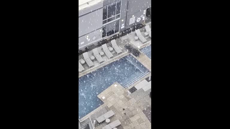 Denver pounded by hail as storms disrupt travel