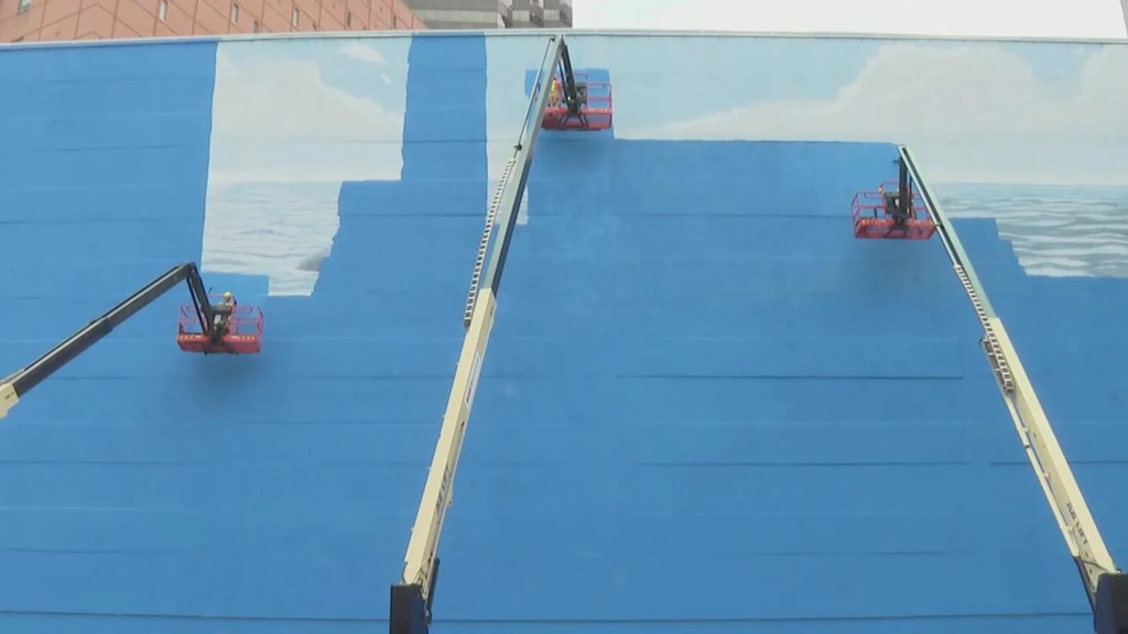 Artist sues for $25 million after Dallas whale mural painted over for ...