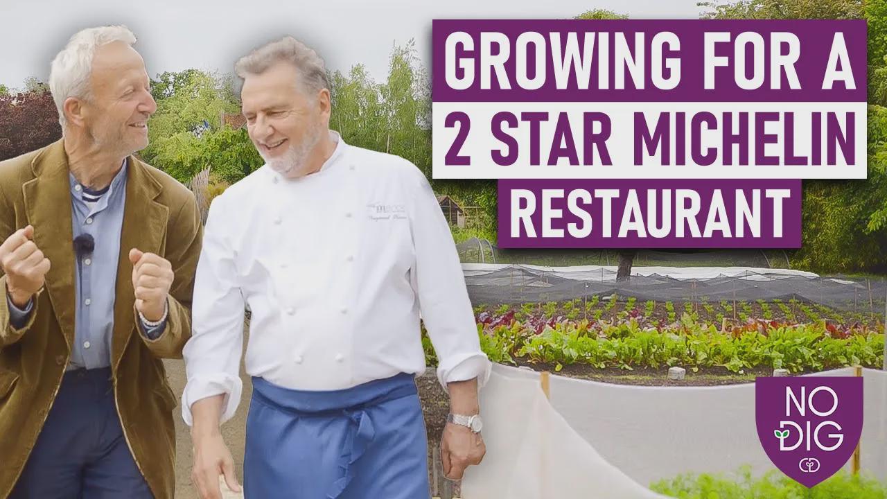 Charles with Raymond at Le Manoir - No dig garden