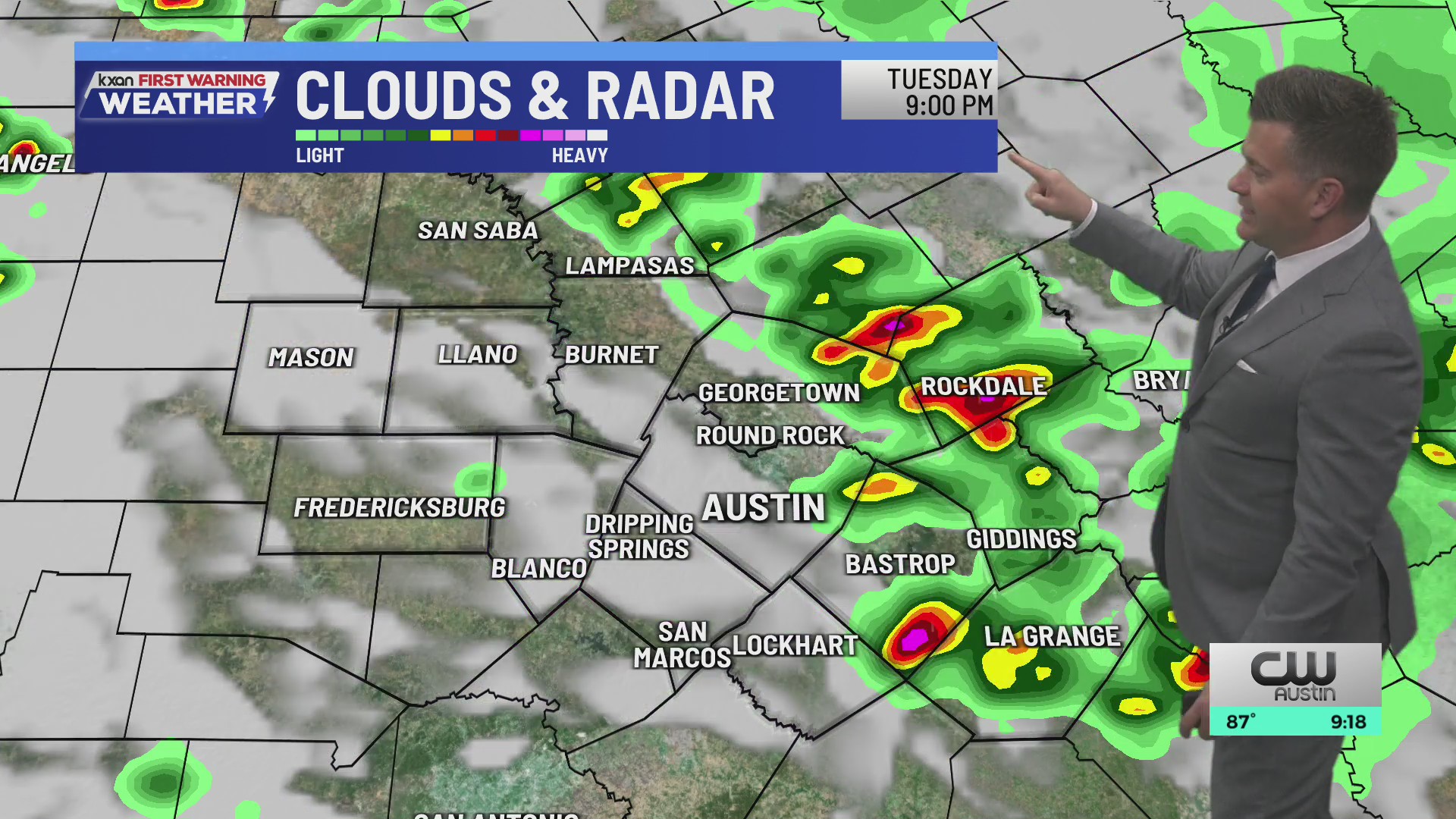 Scattered storms possible late Tuesday as rains return | KXAN forecast ...