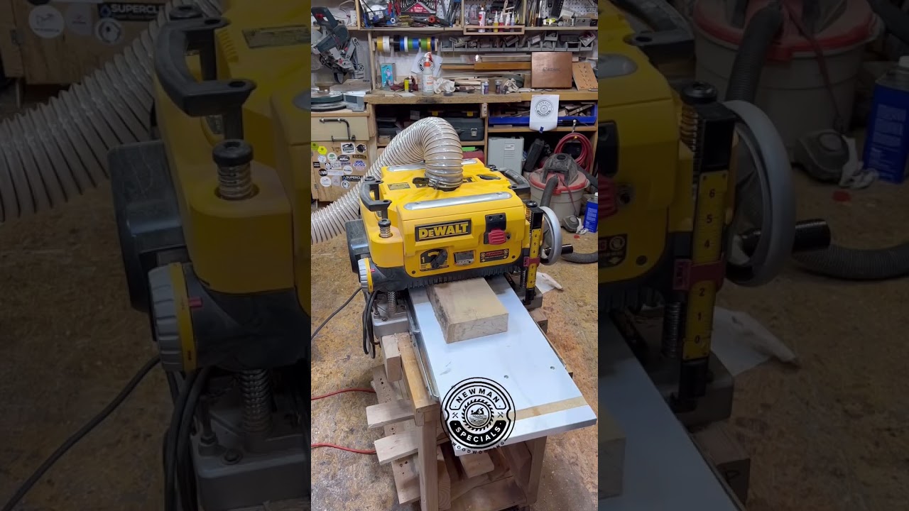 Melamine board to make a longer planer bed #woodworkingtools #woodshop ...