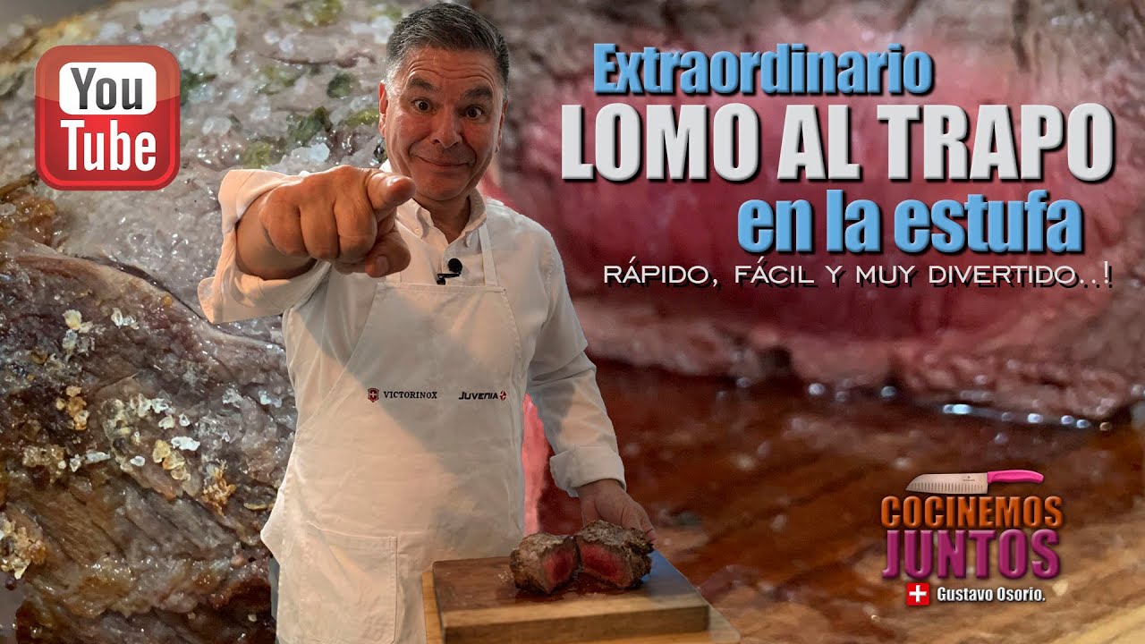 Como hacer "LOMO AL TRAPO EN LA ESTUFA" | facil...!!