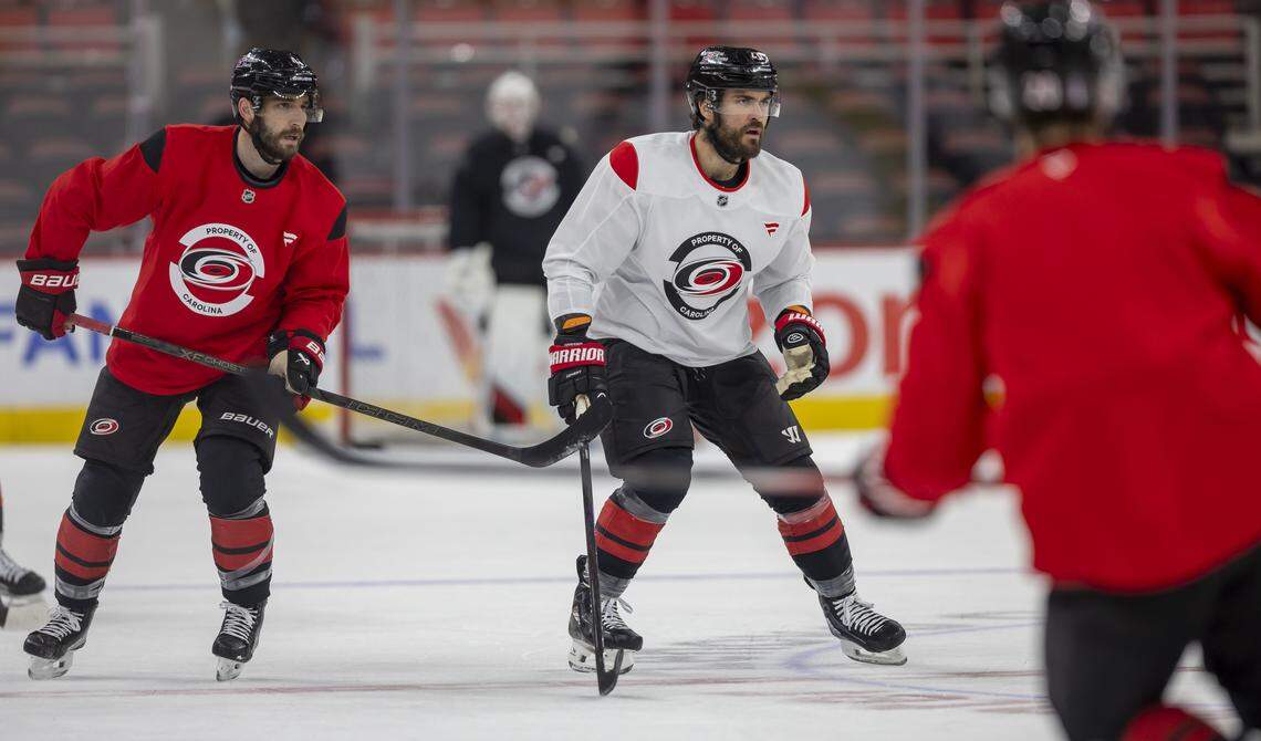 Photos: Scenes from the Carolina Hurricanes Stanley Cup practice Monday