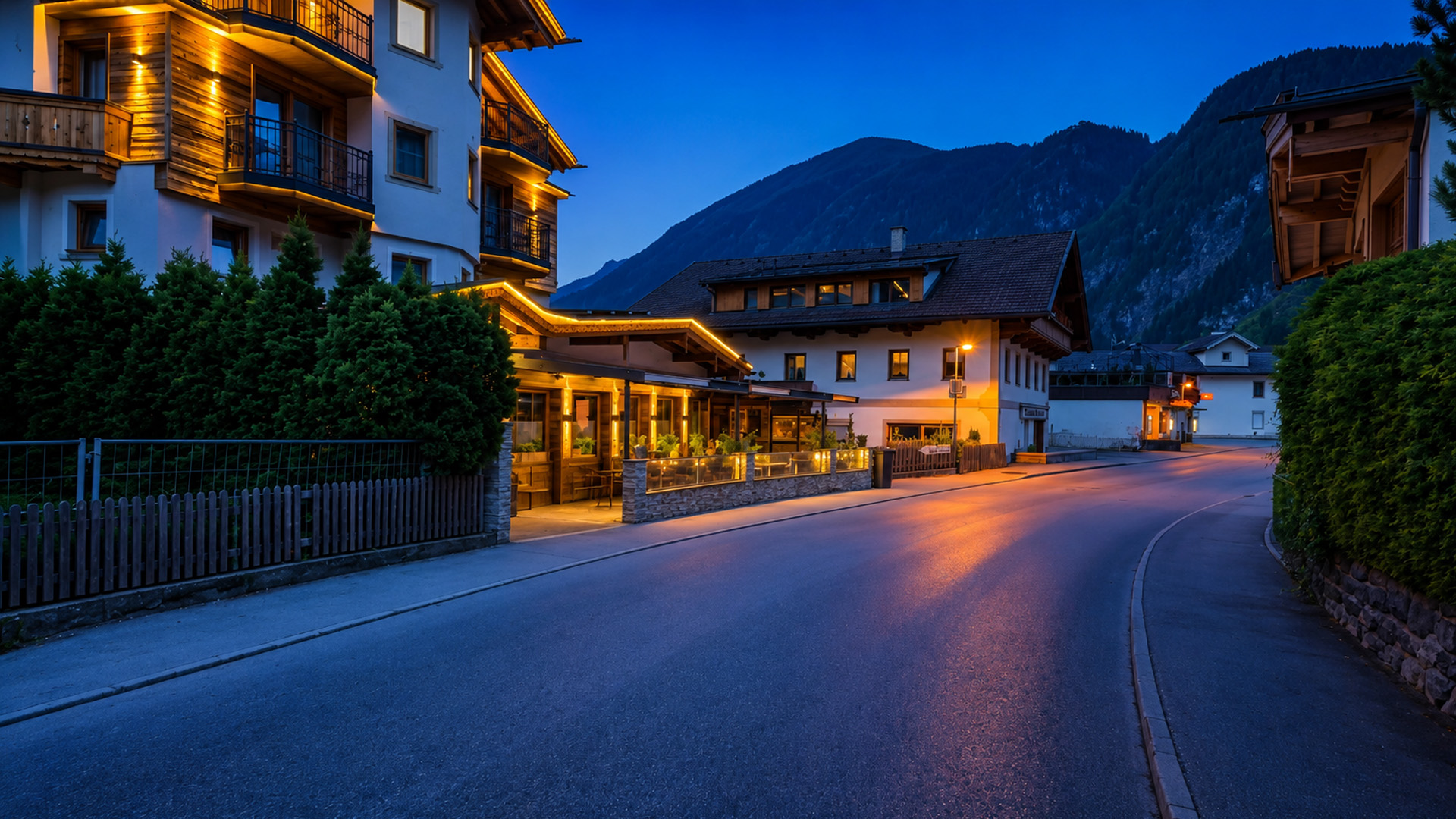Discover peaceful evening charm in Mayrhofen Austria (4K)