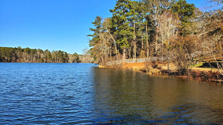Sandwiched between Atlanta and Macon is Georgia's waterfall state park ...