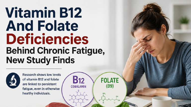 Vitamin B12 and folate deficiencies behind chronic fatigue, new study finds