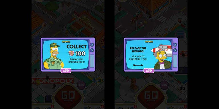 The Simpsons are taking over Monopoly GO!