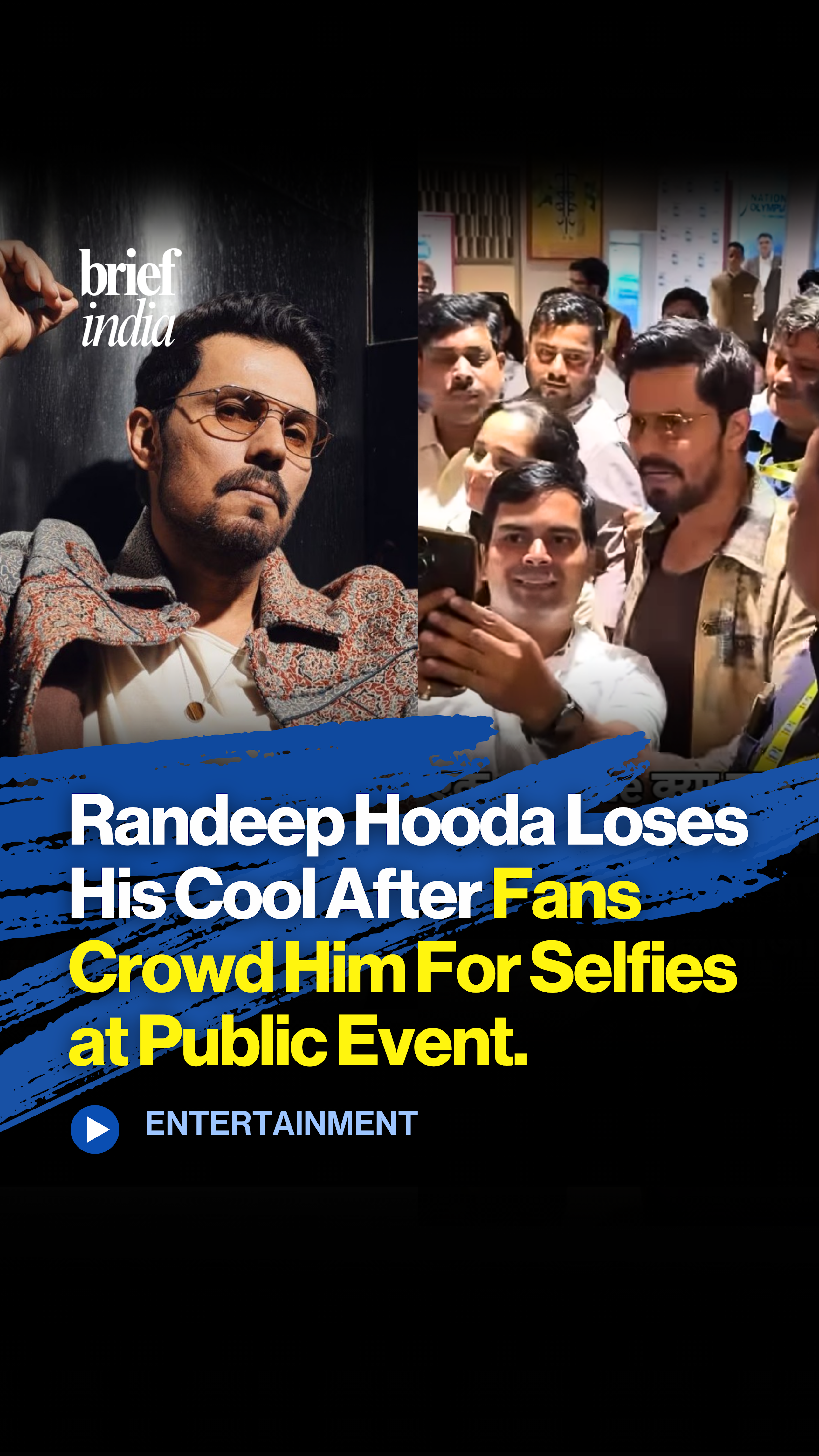 Randeep Hooda loses his cool after fans crowd him for selfies at public ...