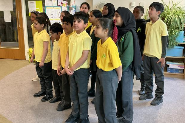 Bradford pupils meet son of school's namesake during unique visit to a ...