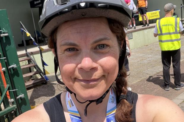 Business manager cycles 79 miles to raise £1,400 for mental health charity