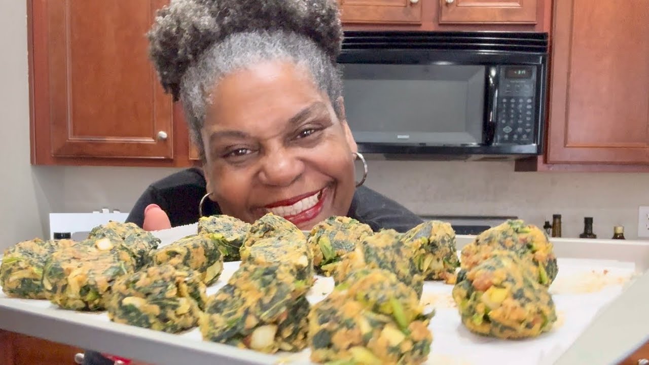 Easy crispy collard greens and spinach balls that impress