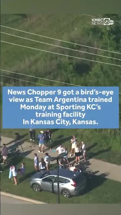 Argentina national soccer team trains in Kansas City