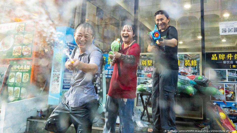 Thailand, Myanmar new year celebrations soaked in tradition
