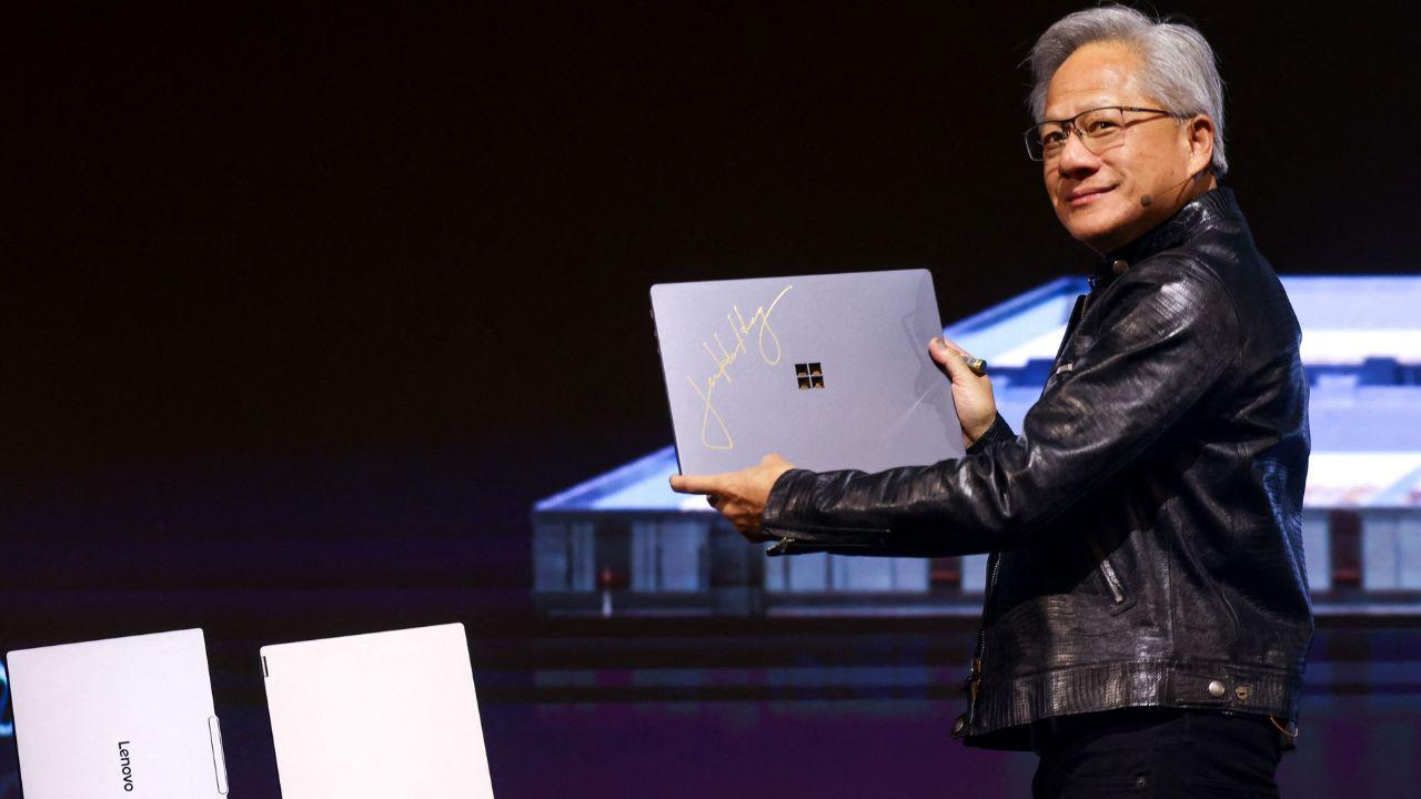 In photos Nvidia CEO Jensen Huang backs higher pay amid AI boom at ...