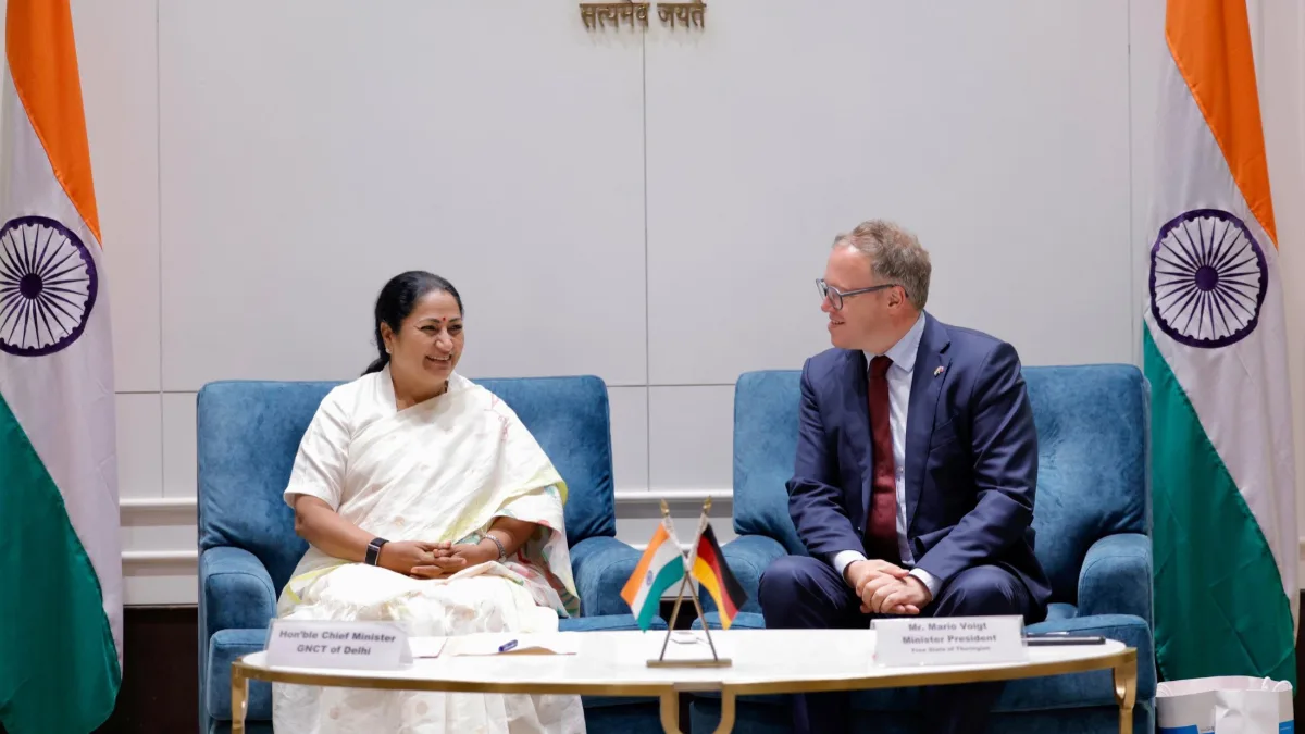 Delhi CM Rekha Gupta meets German leader Mario Voigt, holds key talks ...