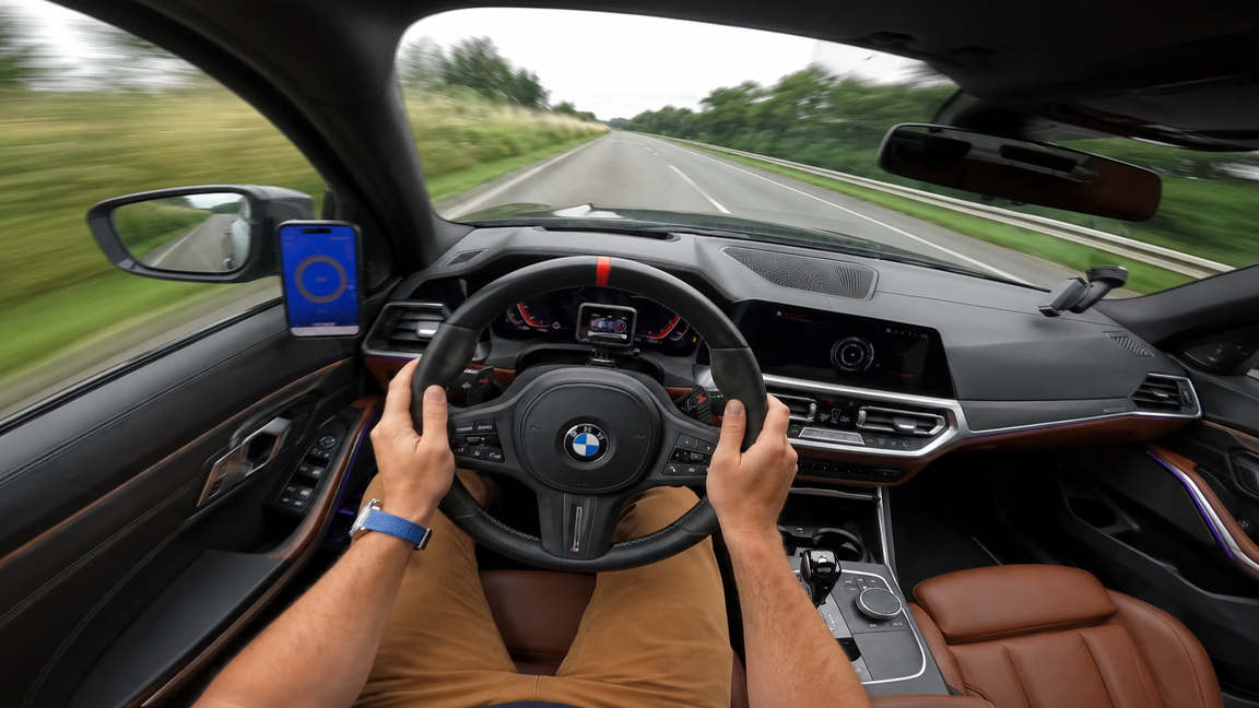 BMW 330i G20 atteint sa vitesse de pointe sur l'Autobahn