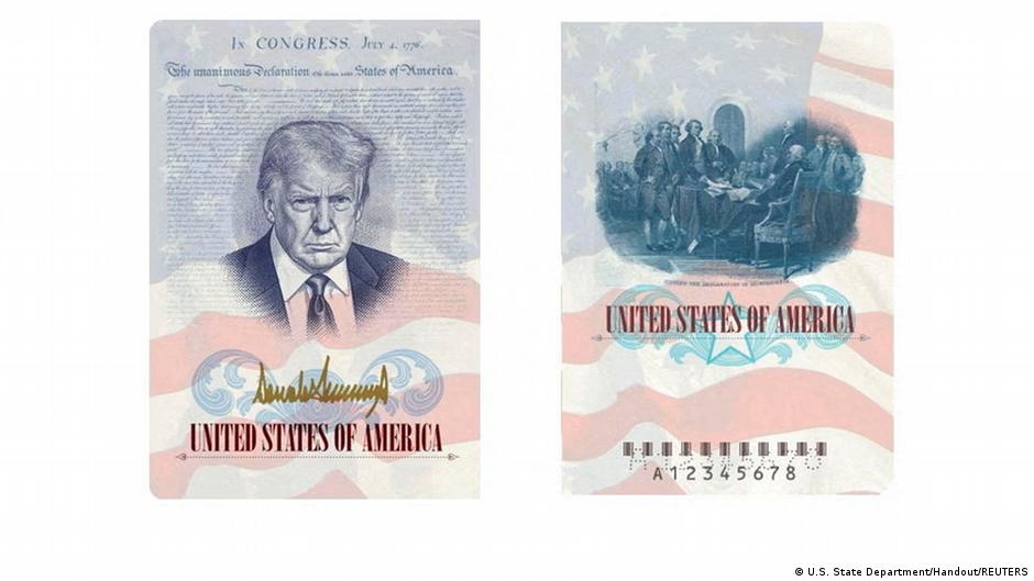 US to produce passports featuring Trump's image